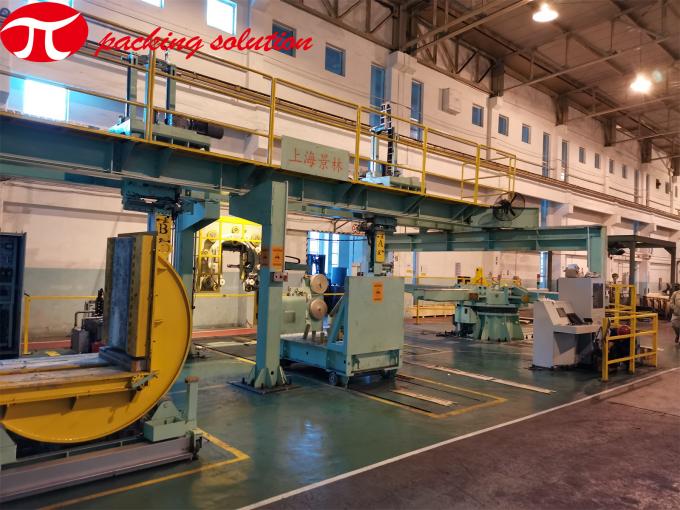Customized Steel Coil Packing Line With Stacking System And Unloading ...