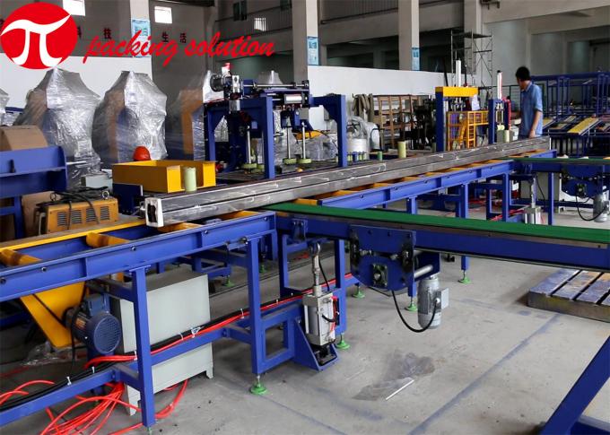 6000mm Automatic Horizontal Steel Tube Packaging Machine / Pipe Bundle ...